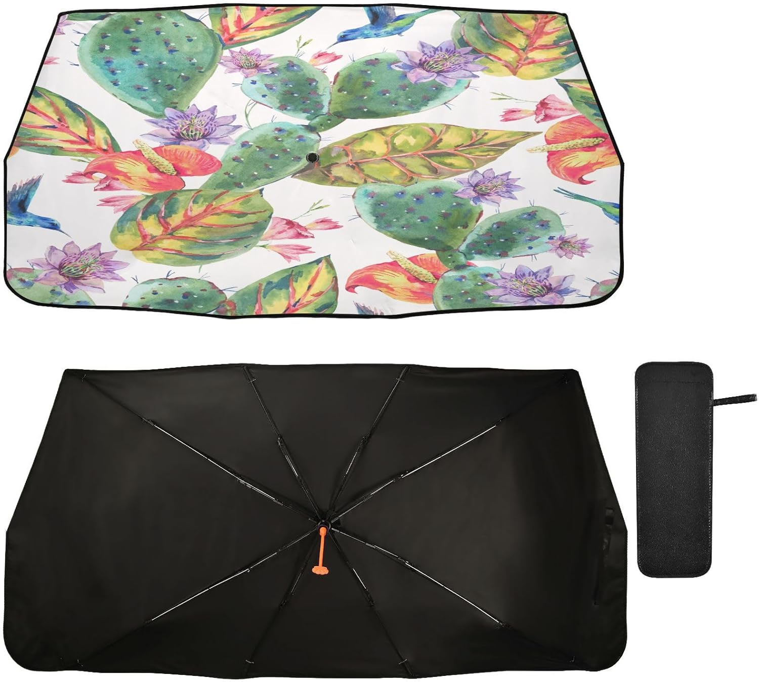Amazon.com: Car Window Shades Umbrella Exotic Tropical Cactus Foldable ...