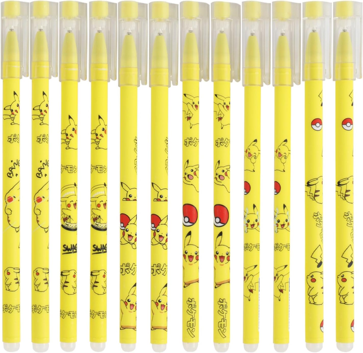 Amazon.com : VEPUK Cartoon Anime Gel Pen 12 Pcs Kawaii Pens Black 0.5mm ...