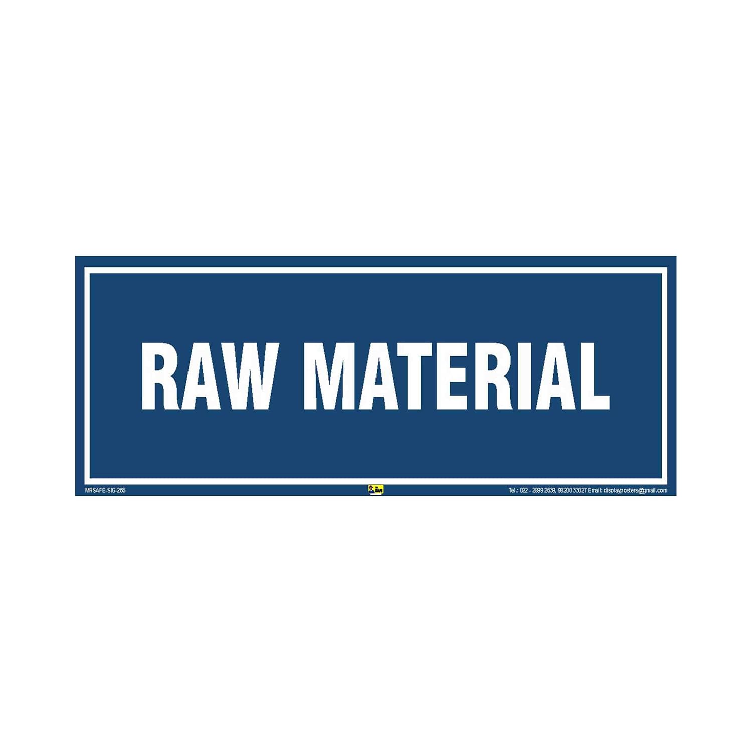 Mr. Safe - Raw Material Sign Hard Plastic Lamination 15 Inch X 6 Inch ...