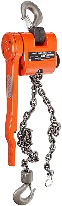 CM 7320P Aluminum Short Handle Puller Lever Hoist, 16-3/4" Lever, 3000 ...