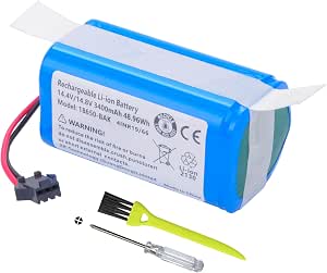 Amazon.com: Battery for Ionvac SmartClean 2000, X586 X500 Simum 7 T8 ...