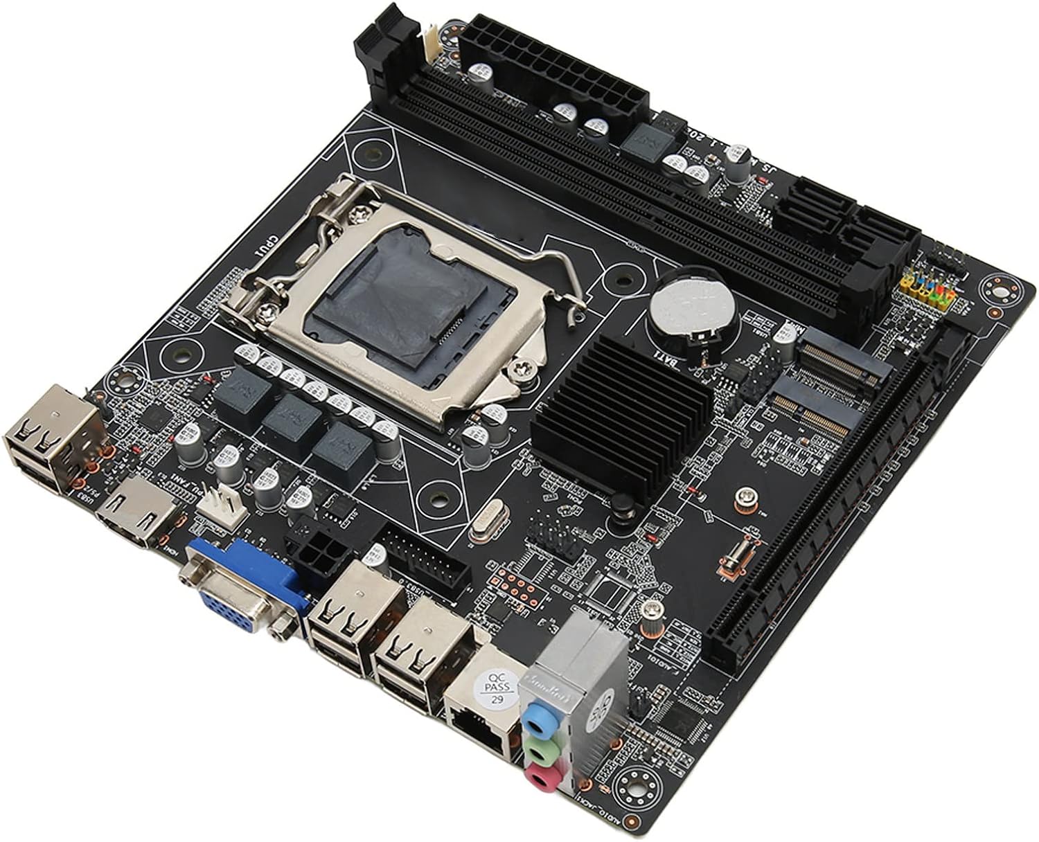 Placa-mãe H61S LGA1155, Placa-mãe ITX Com VGA, HD, Placa-mãe DDR3 de 2 ...