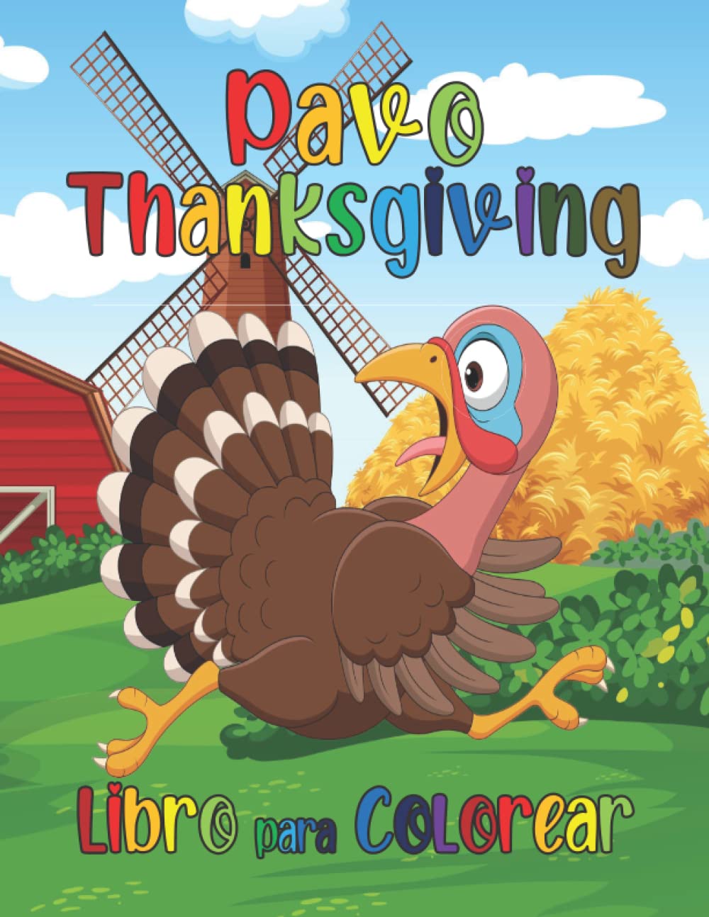 Pavo Thanksgiving Libro Para Colorear Accion De Gracias Libro Para ...