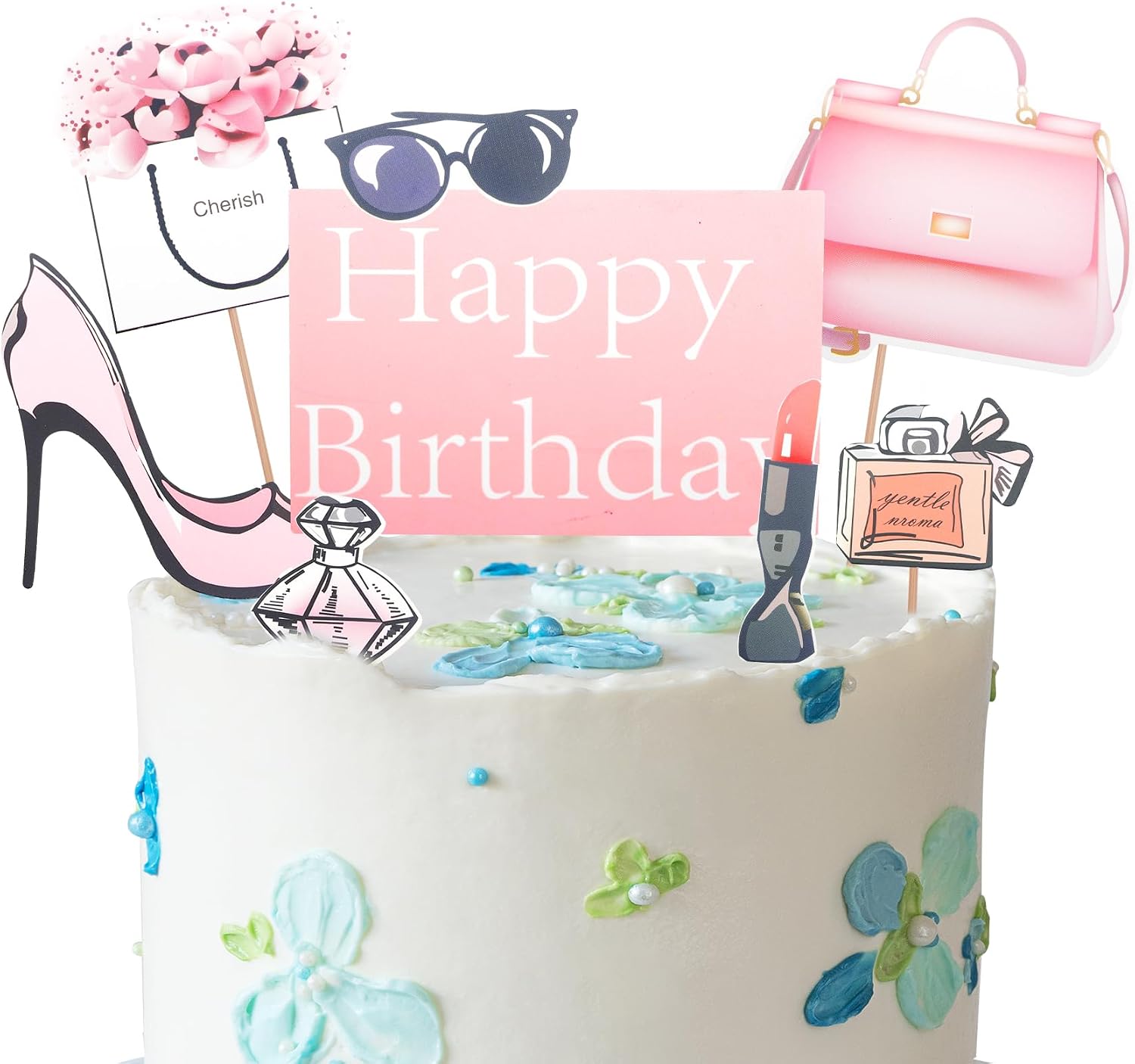 Happy Birthday Cake Toppers for Her, Personalised 18th 20th 21st 22th ...