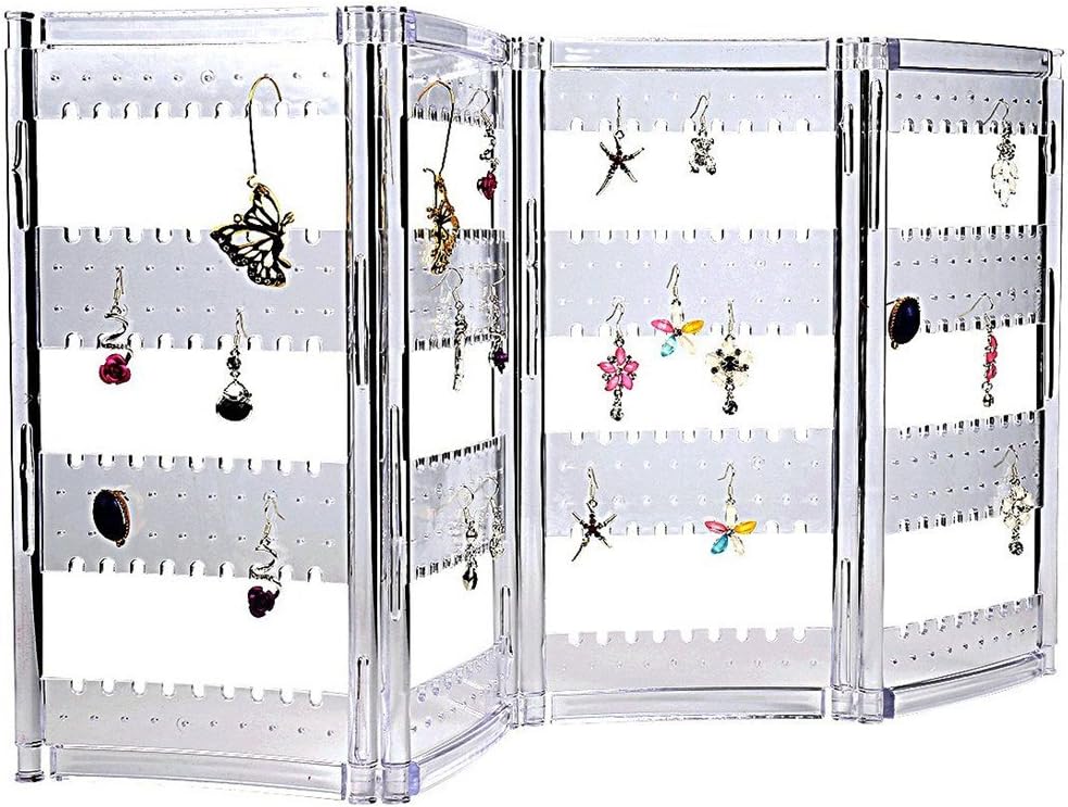Amazon.com: Ivosmart Foldable Acrylic 120 Pair Earring Screen Holder ...