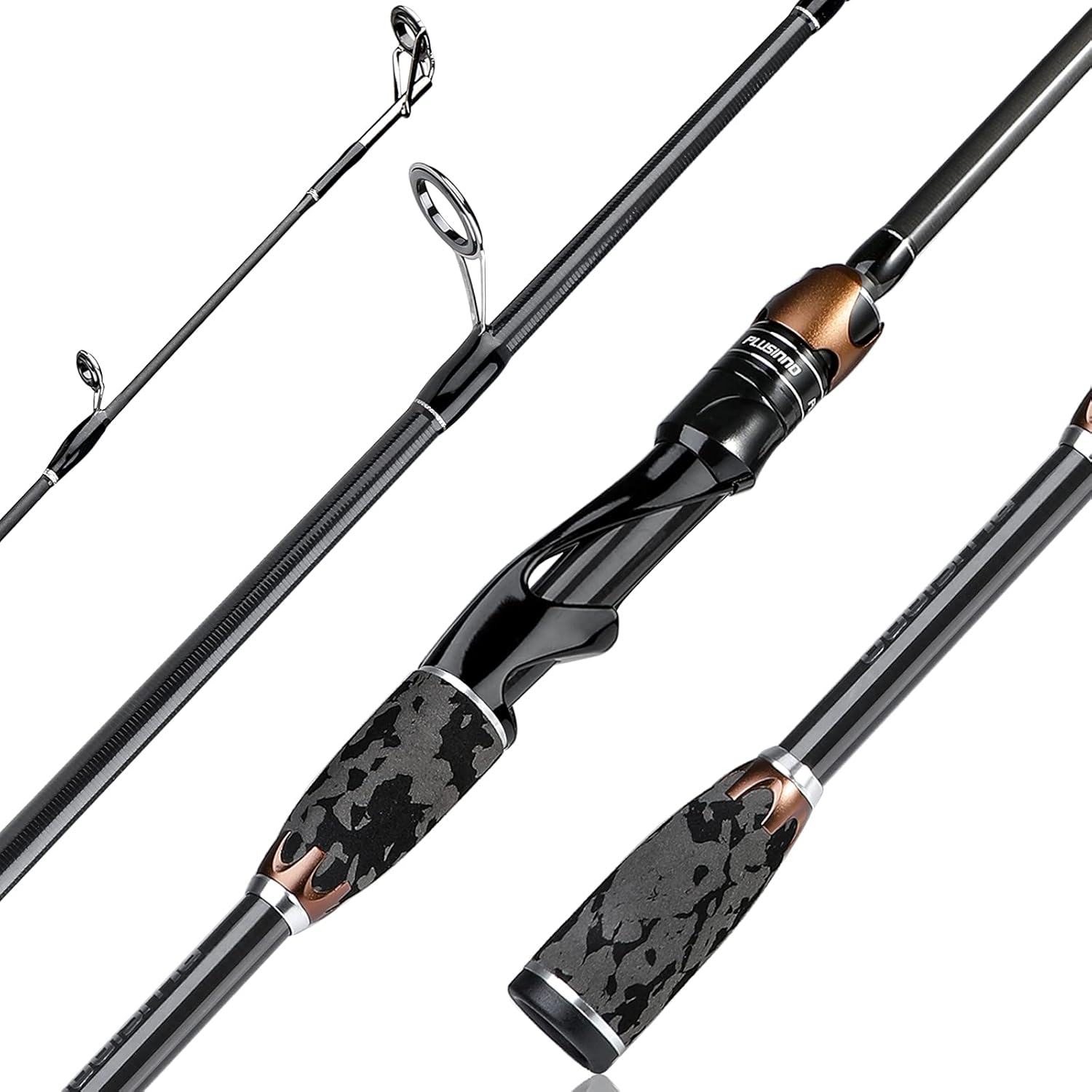 Amazon.com : PLUSINNO 6 Pc Freedom Traveler Spinning Fishing Rod, 30 ...