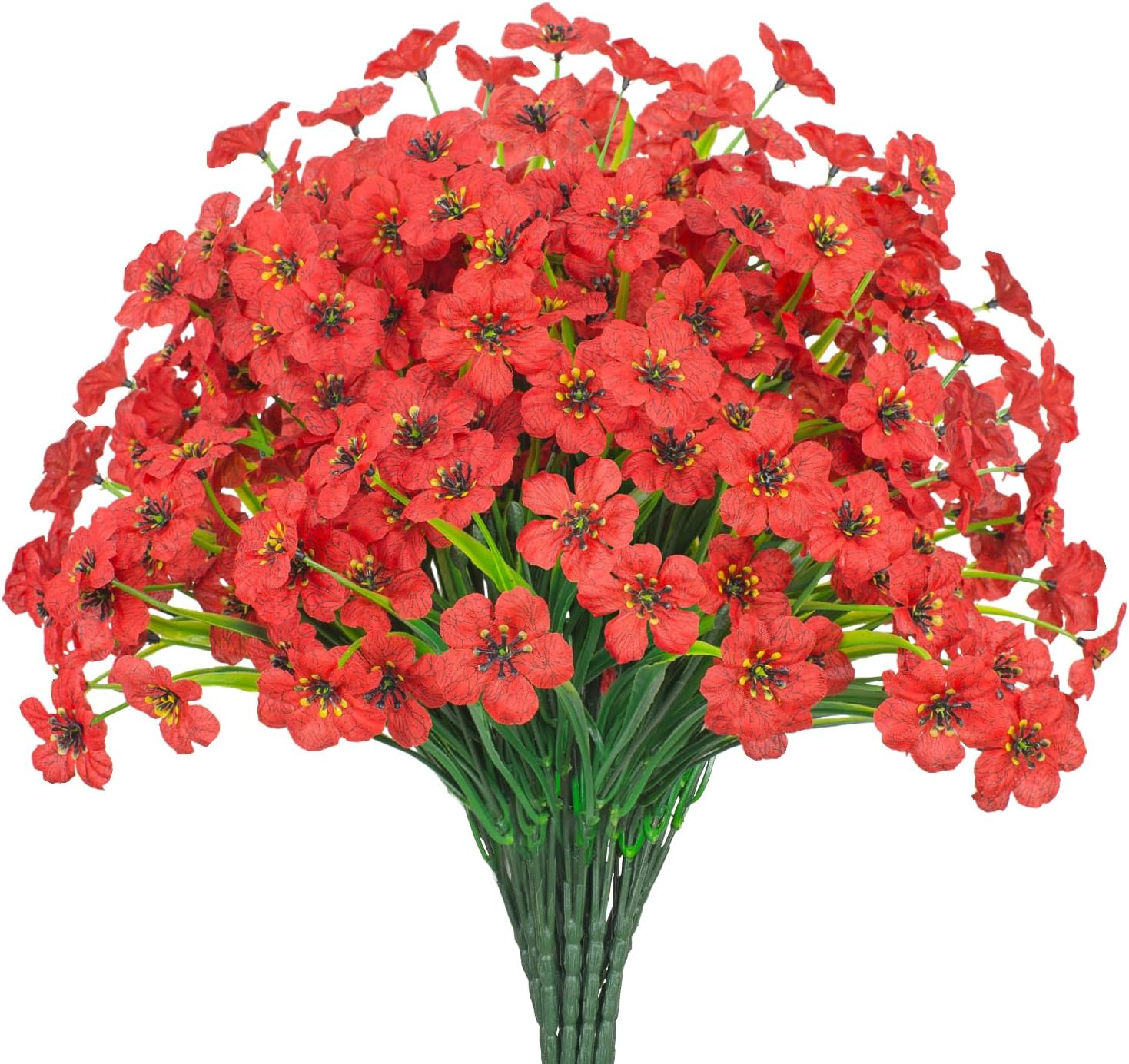 Amazon.com: Poolfind Outdoor Artificial Flowers 21 UV Resistant Bundles ...