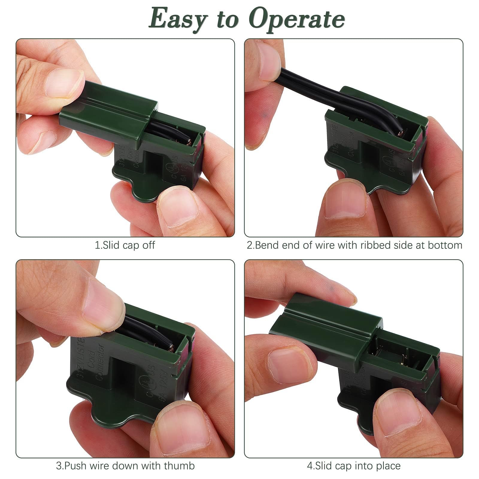 Snapklik.com : 25 Pack Christmas SPT-1 Female Light Slip Plug Vampire ...