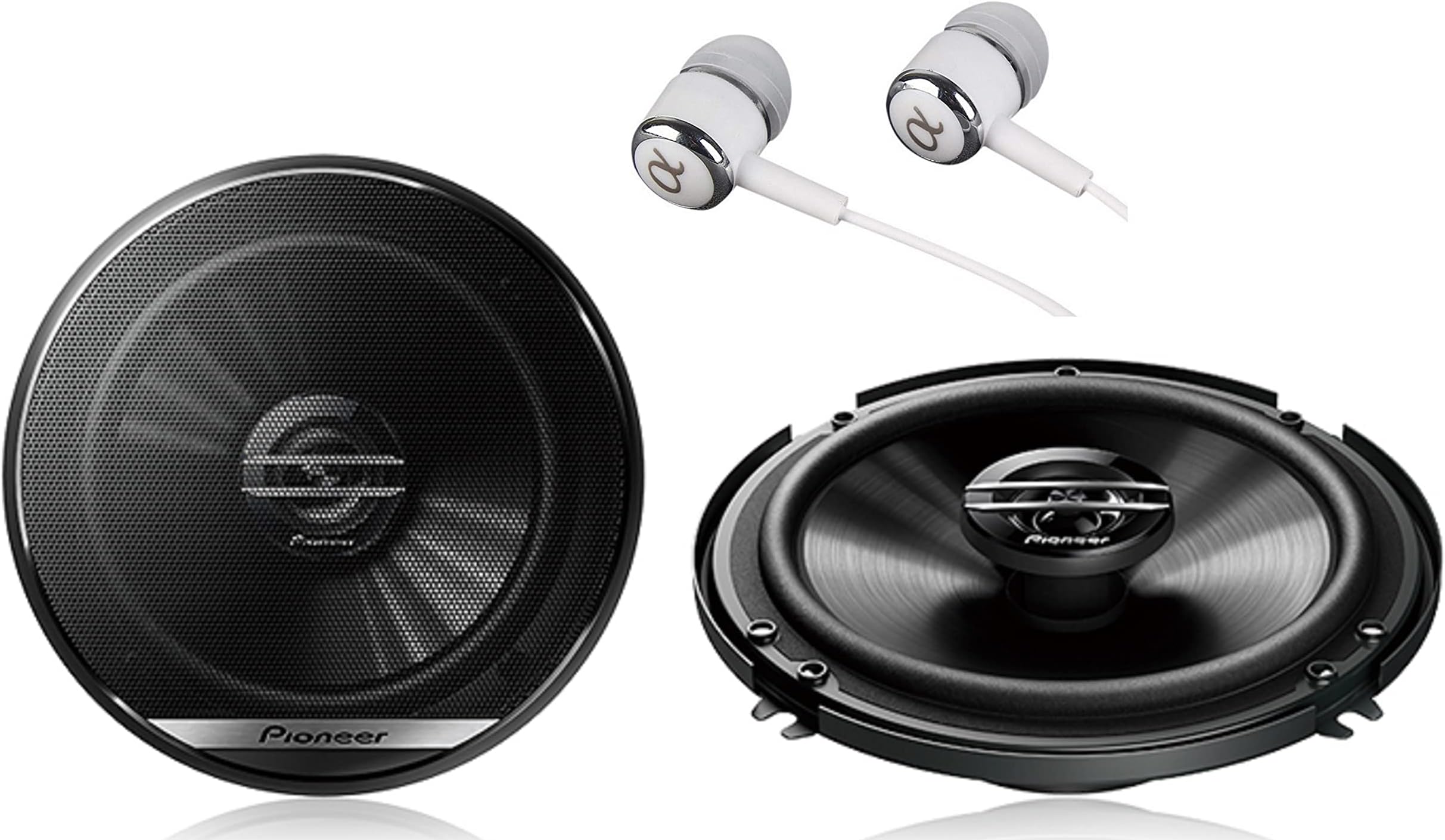 Amazon.com: PIONEER TS-A652F A Series 6-1/2" 3-Way, 320 W Max Power, Carbon/Mica-Reinforced IMPP ...