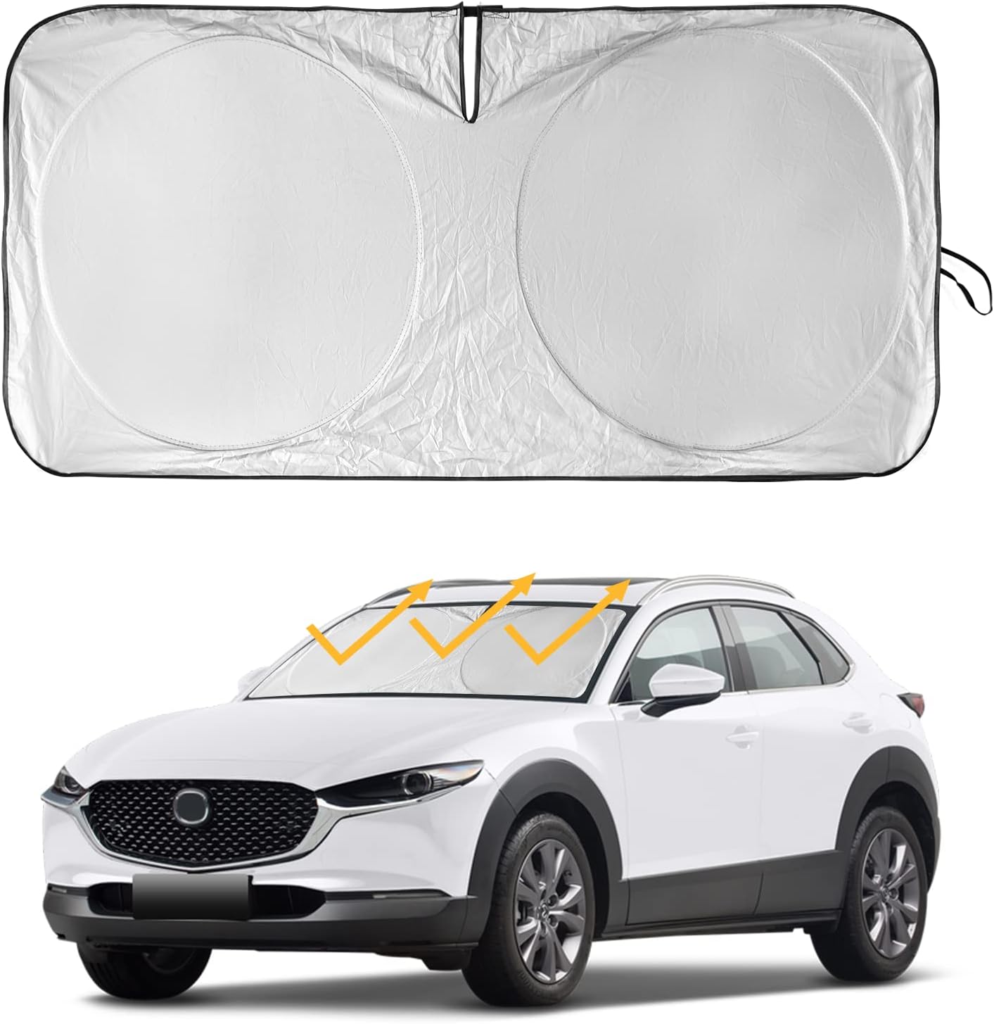 Amazon.com: AutoTech Zone Sunshade for 2016-2021 Mazda CX-3 SUV, Custom ...