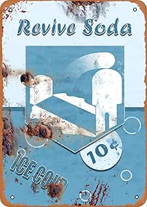 The Classic Arcade Video Game Poster Metal Tin Sign Quick Revive Soda ...