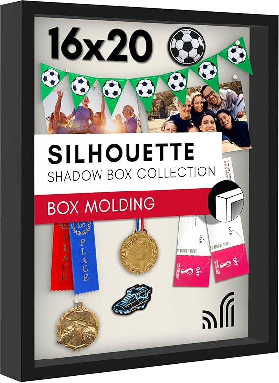 Amazon.com - Americanflat 16x20 Shadow Box Frame with Polished ...