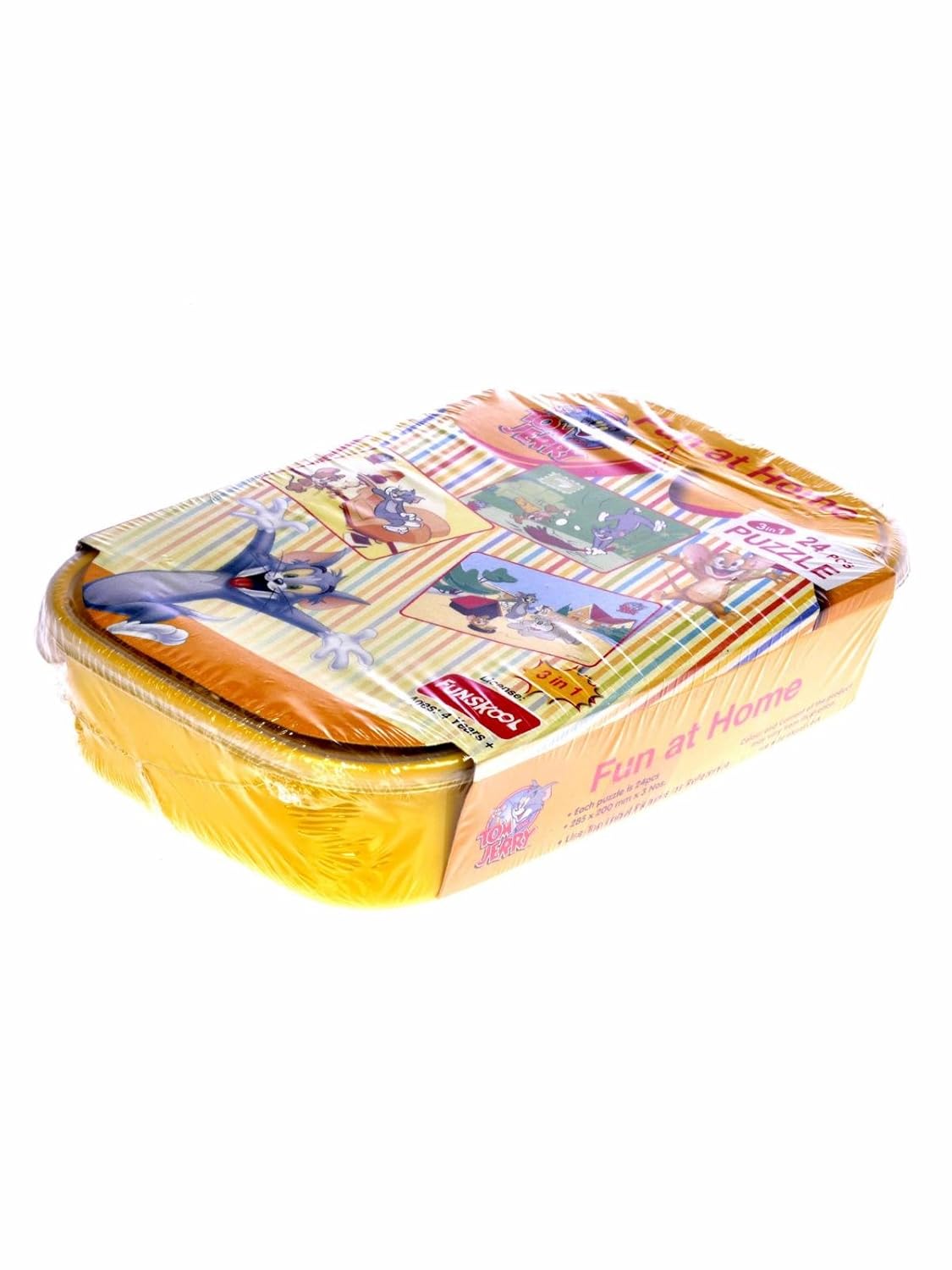 Funskool Tom and Jerry Lunch Box 3-in-1 Puzzle : Amazon.in: Home & Kitchen