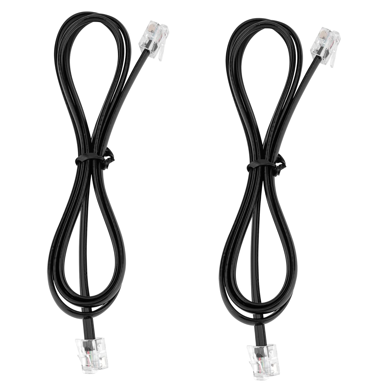 Amazon.com: LanSenSu RJ12 Cable Phone Cord RJ12 6P6C Male to Male ...