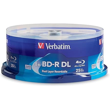 Amazon.com: RiData 50GB BD-R DL Dual-Layer Blu-Ray Writable 6x Disc ...