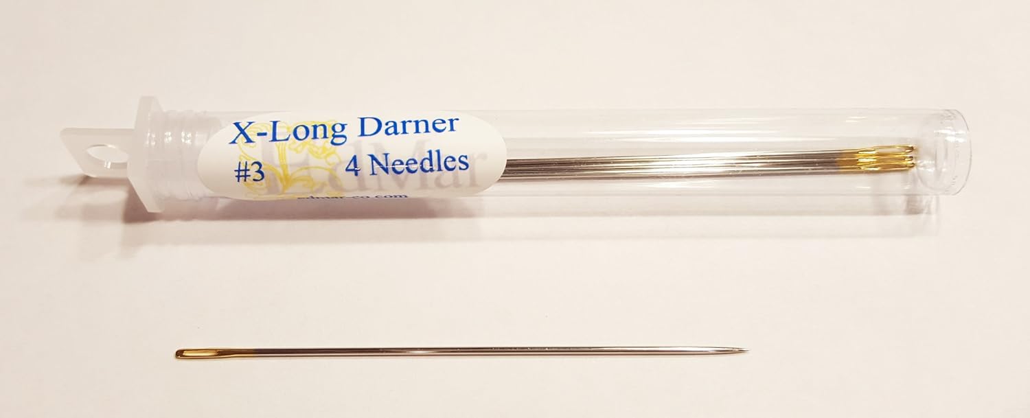 Amazon.com: Gold Eye Extra-Long Darners Needles Size 3 Pkg of 4 : Arts ...