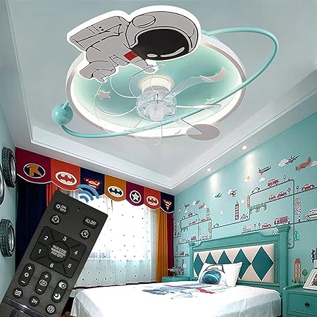 O'NEELDY Modern Ceiling Fan with Lights and Remote Control 6-Level Wind ...