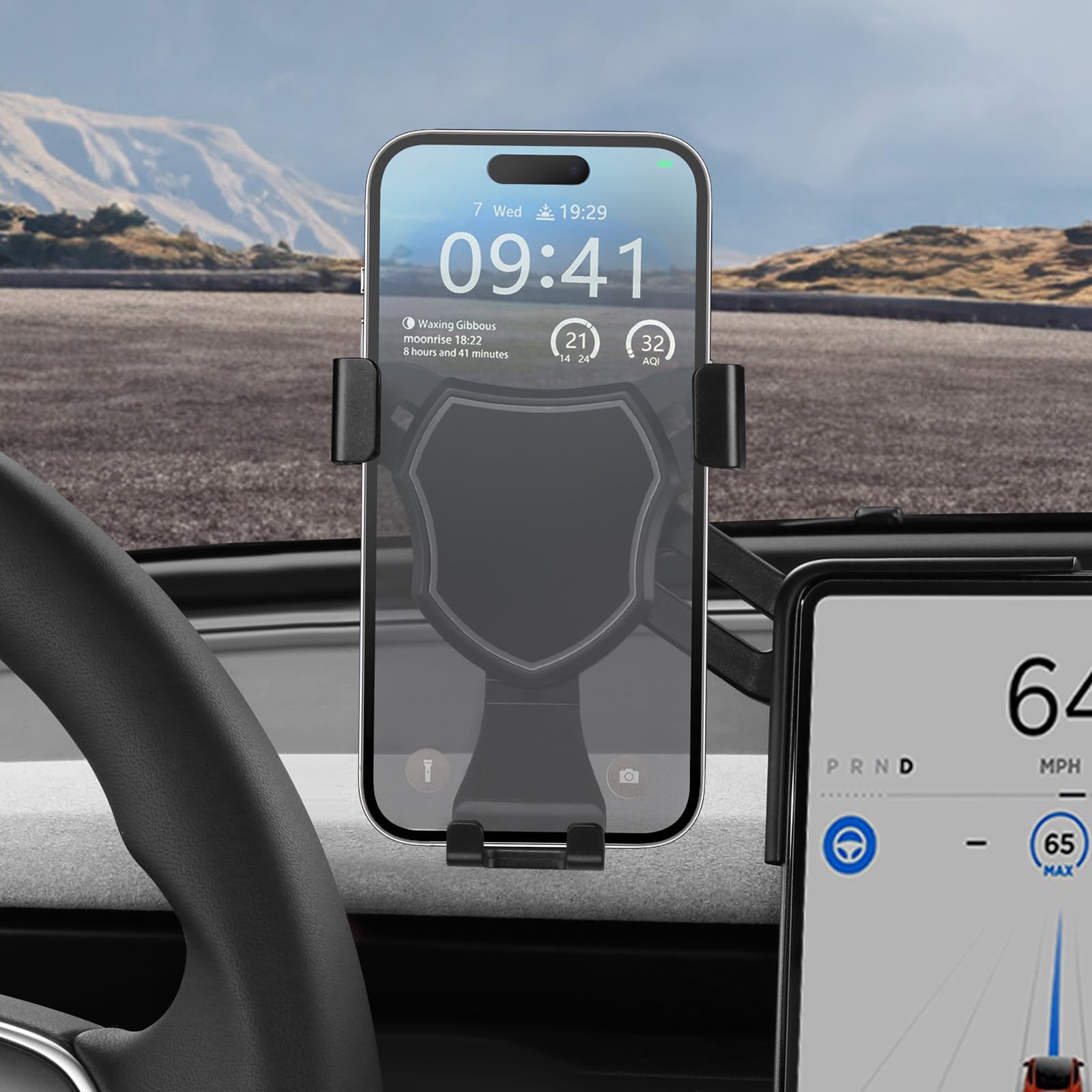 Amazon.com: LYFICCS Tesla Screen Phone Holder with Safety Design for ...