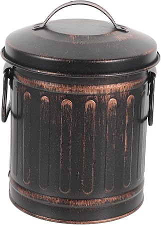 Amazon.com: Metal Ash Bucket with Lid for Fireplaces, Wood Stoves, 7.48 ...