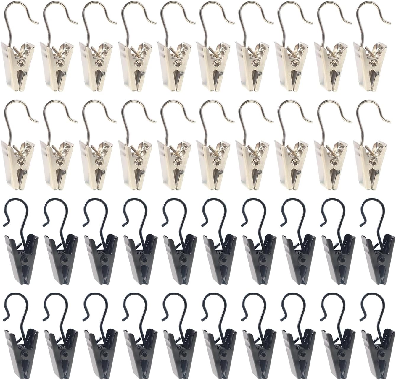 Heavy Duty Stainless Steel Metal Clips with Hooks for Curtain, Photos ...