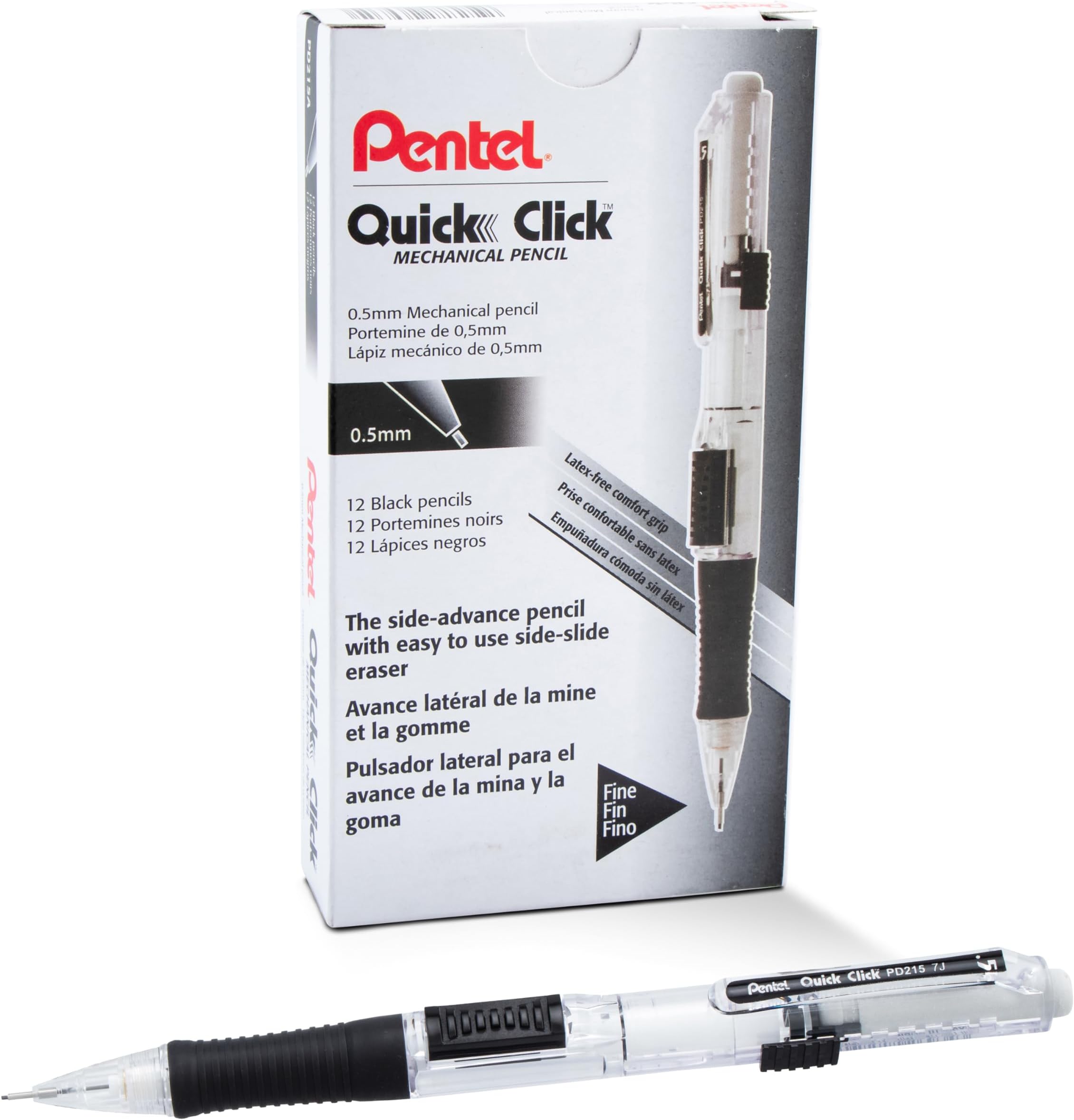 Amazon.com : Pentel QUICK CLICK Mechanical Pencil (0.5mm), Black Barrel ...