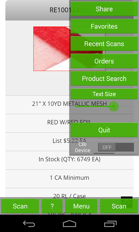 CBI Product Lookup Tool - App on the Amazon Appstore