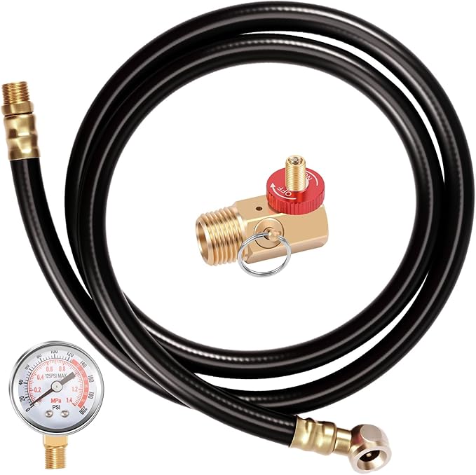 Amazon.com: MABCIRY Air Tank Repair Kit, Including Valve Pressure Gauge ...
