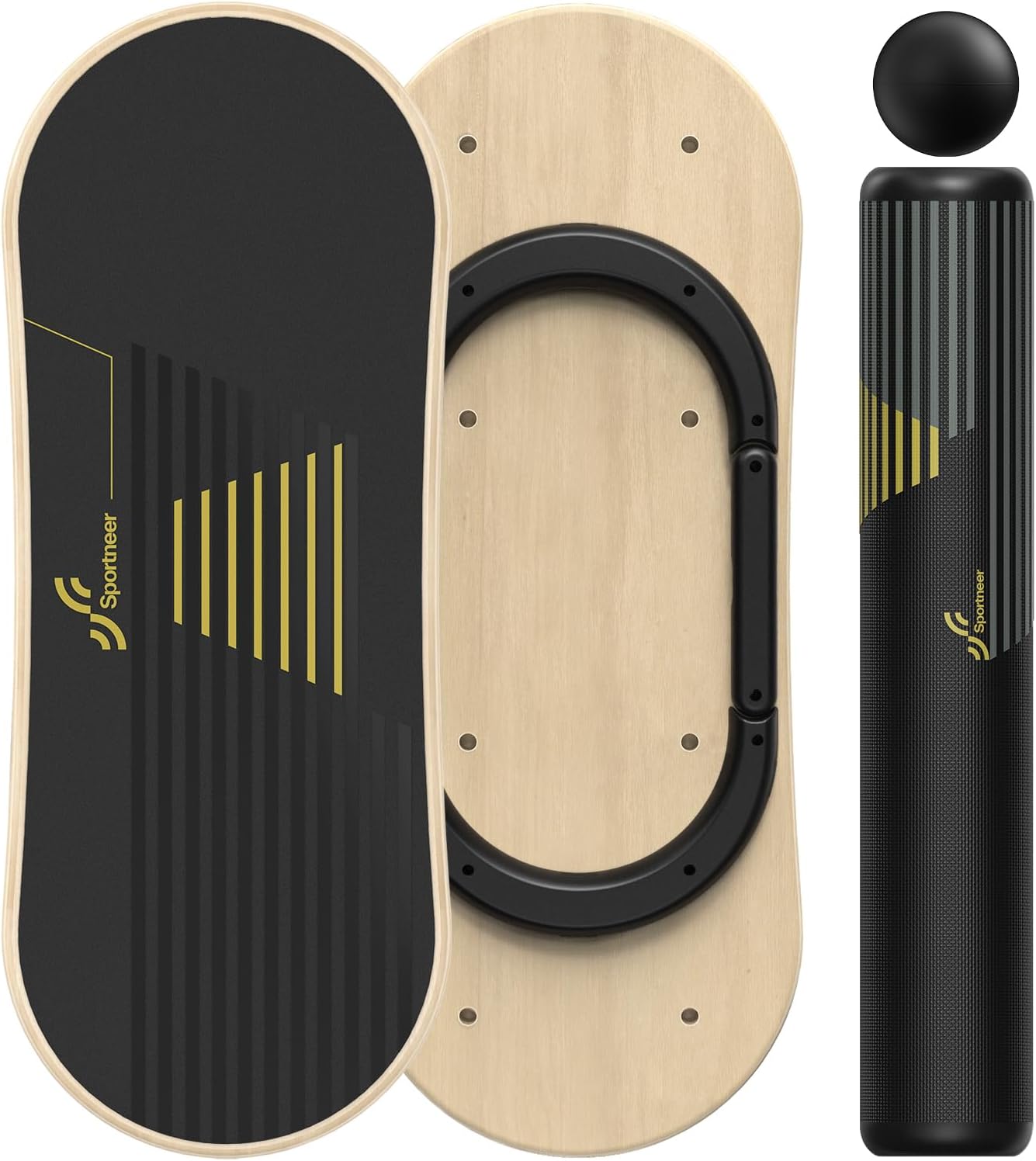 Sportneer Balance Board - 7 Modes Wobble Board with Adjustable Stoppers ...