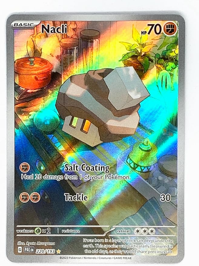 Amazon.com: Pokemon - Nacli 220/193 - Paldea Evolved - Illustration ...