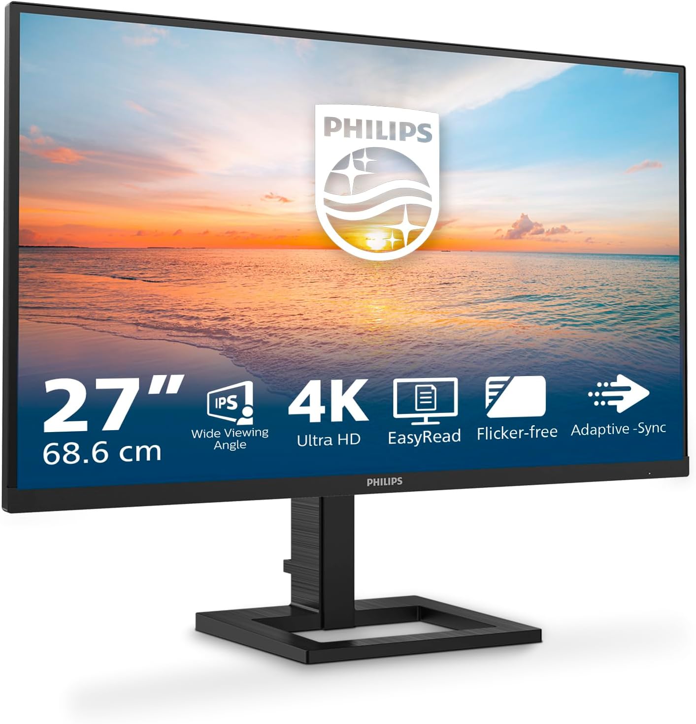 PHILIPS 27E1N1900AE - 27 inch Ultra HD monitor, height adjustable ...