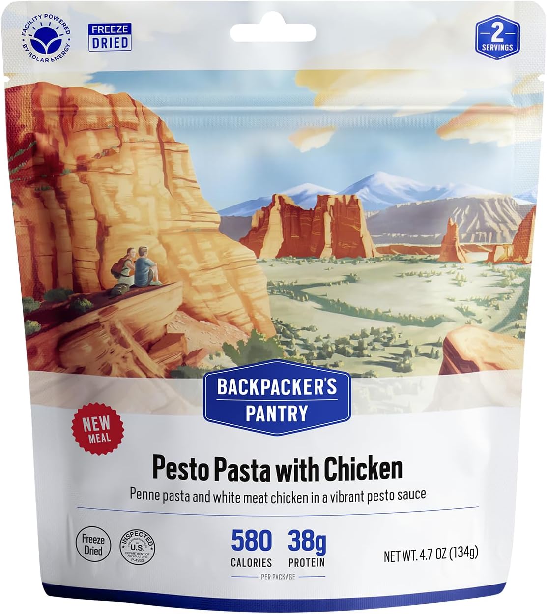 Amazon.com: Backpacker's Pantry Pesto Pasta with Chicken | Freeze Dried ...