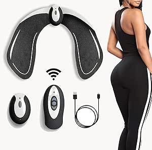 EMS Butt Trainer – 6 Modes & 10 Intensities Targeted Stimulation of The ...