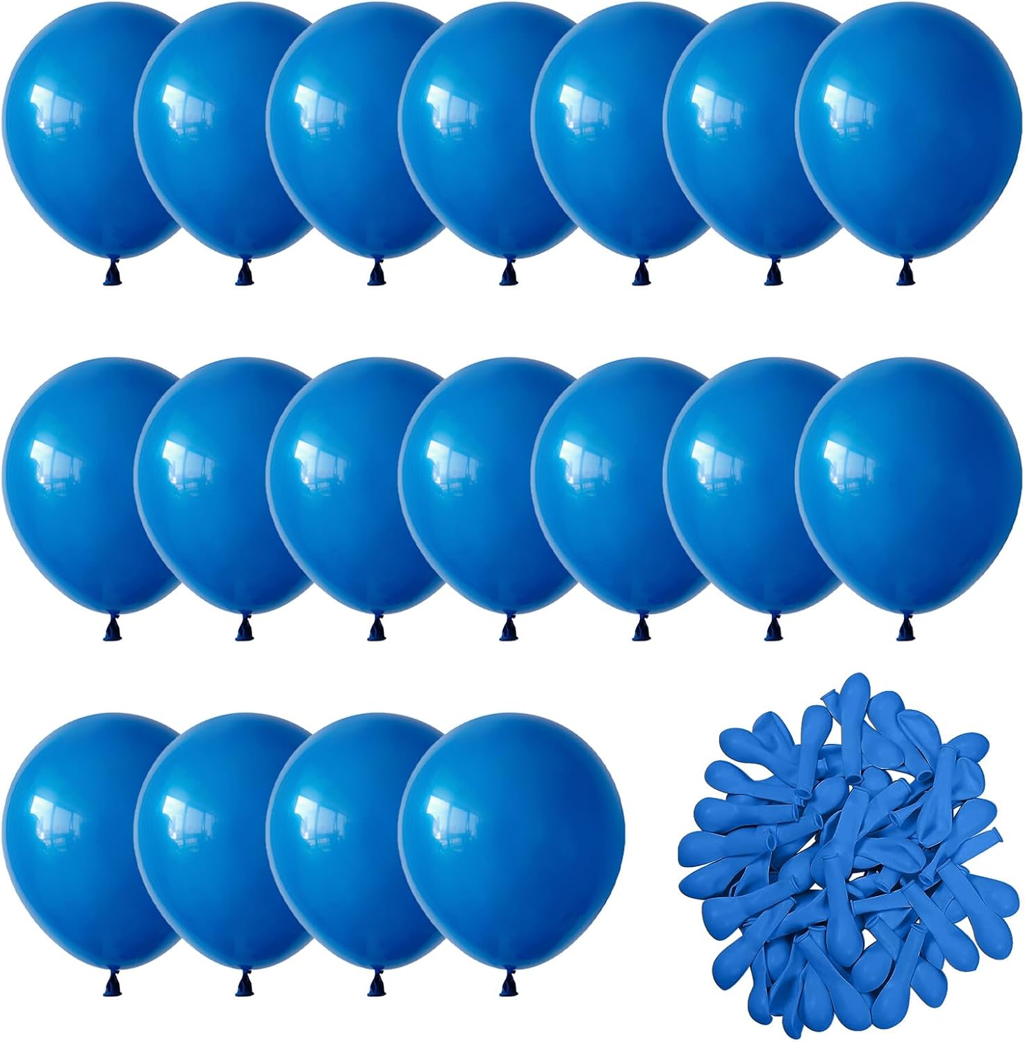 Amazon.com: Royal Blue Balloons 60pcs 5inch Small Deep Blue Latex ...