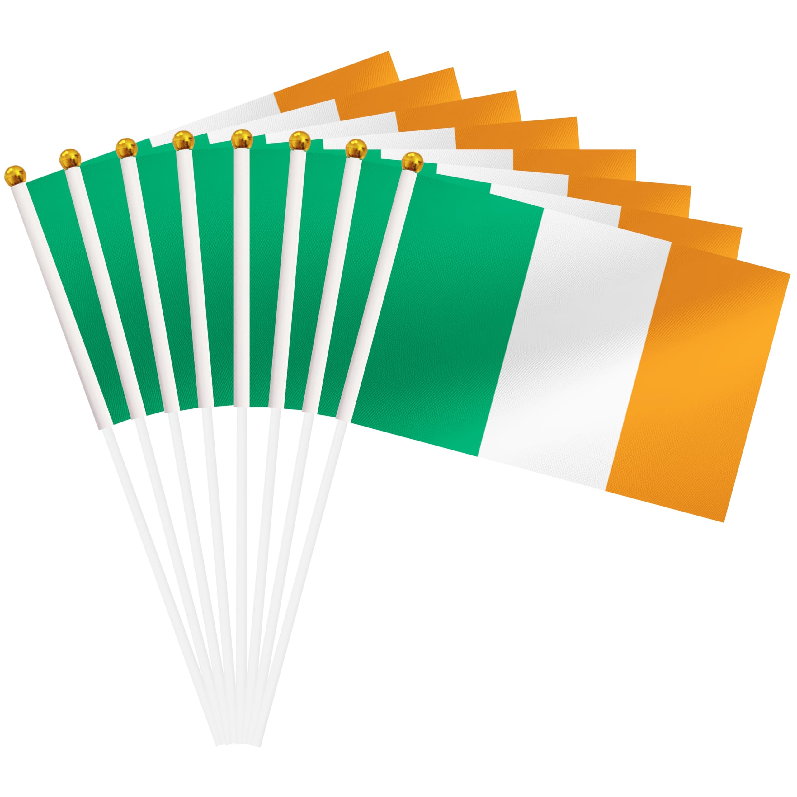 Amazon.com : 25 Pack Ireland Hand Held Flag, Irish Small Mini Stick ...