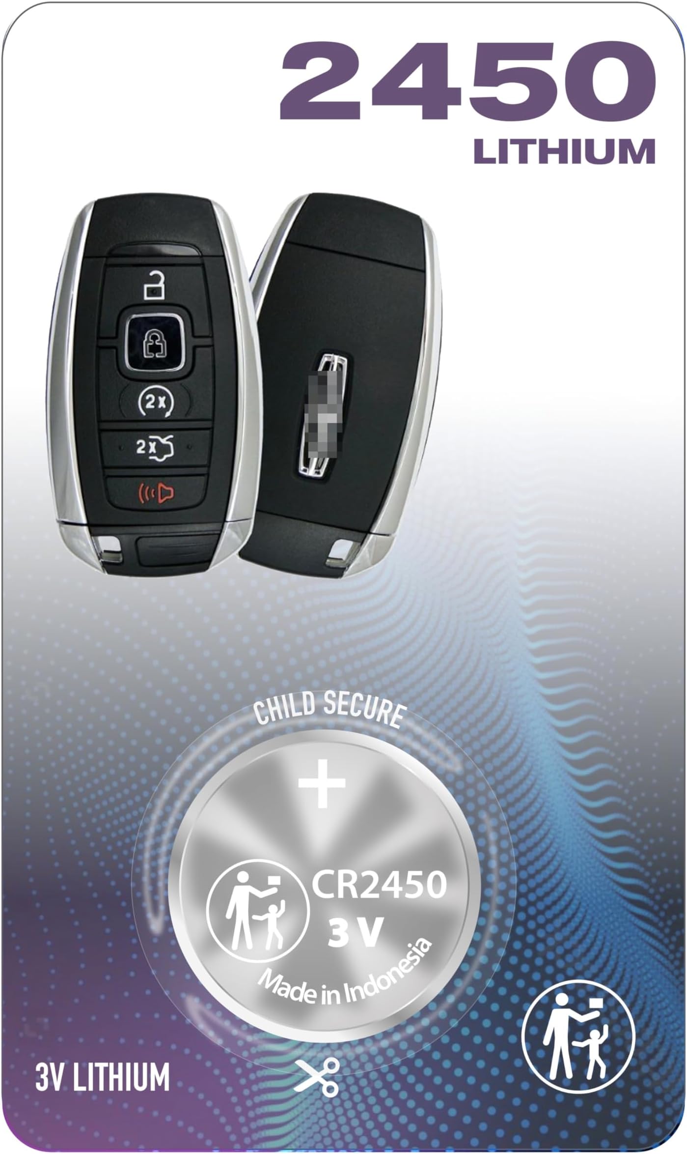 Amazon.com: CR2450 OEM for Ford Lincoln Remote Key Fob fits Case Shell ...
