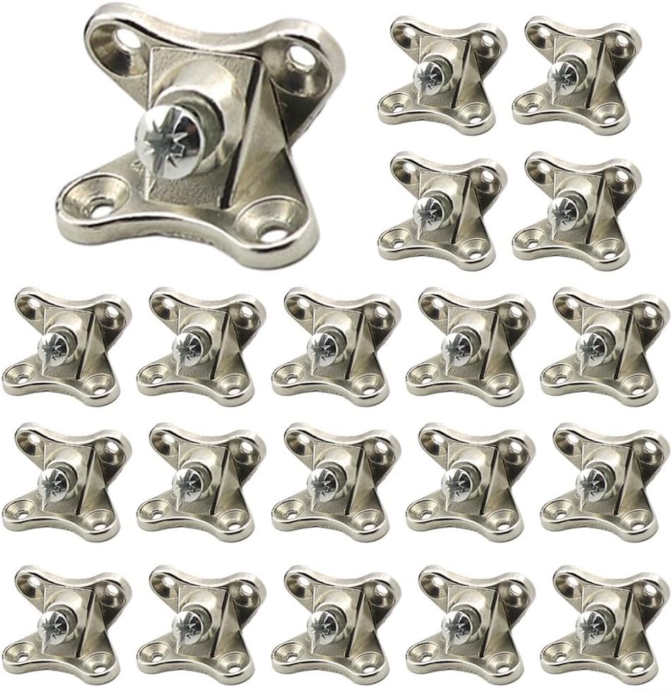 20pcs Corner Brackets Zinc Alloy Removable Butterfly Partition Holder ...