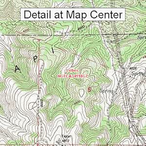 Amazon.com : USGS Topographic Quadrangle Map - Lebec, California ...
