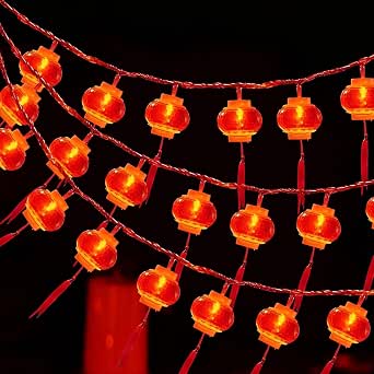 Chinese Lantern String Lights for Chinese New Year Decorations of Horse ...