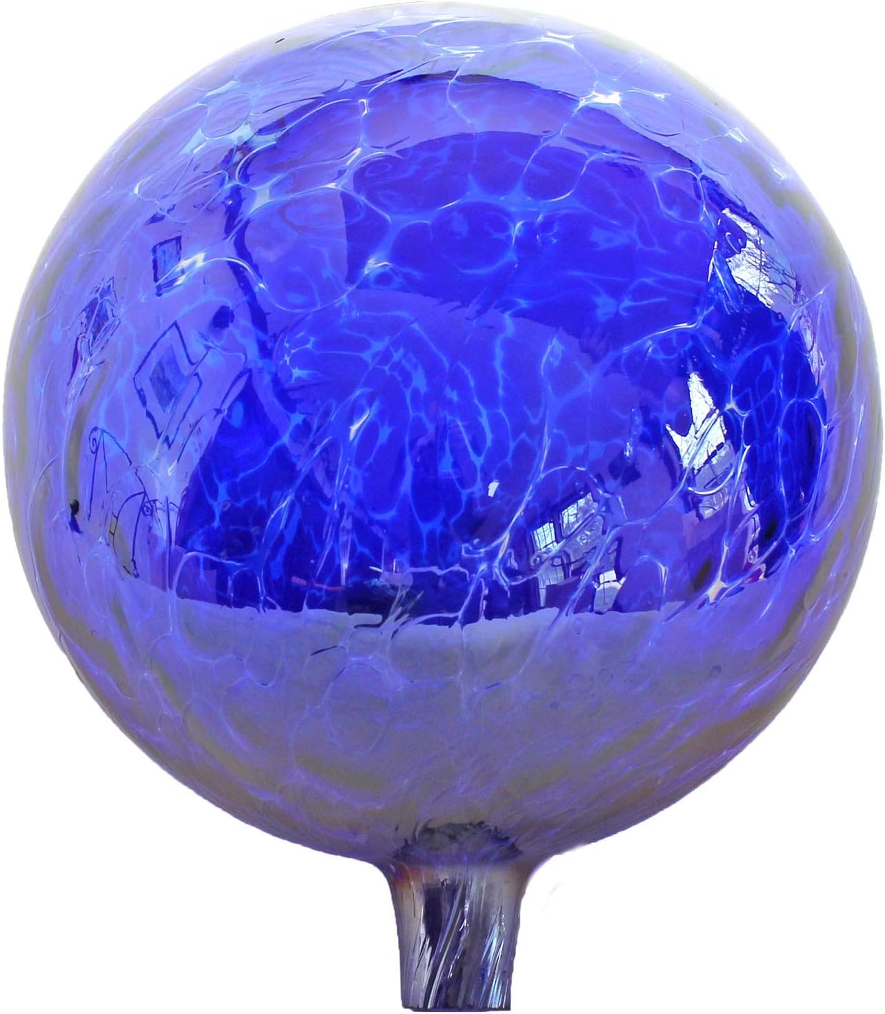 Amazon.com : Glass Gazing Ball Garden View II 12 Inch by Iron Art Glass ...