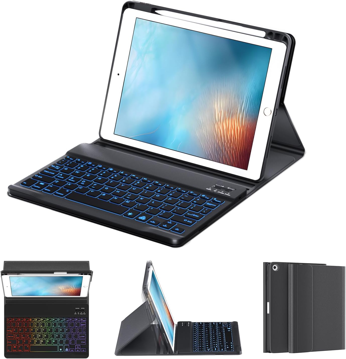 Amazon.com: ZAGG Folio Case, Hinged with Bluetooth Keyboard for iPad ...