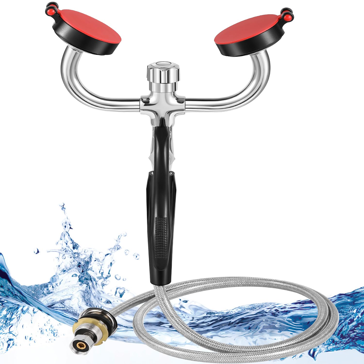 CGOLDENWALL Eyewash Station with 1.4m Drench Hose, Eye Wash Unit for ...