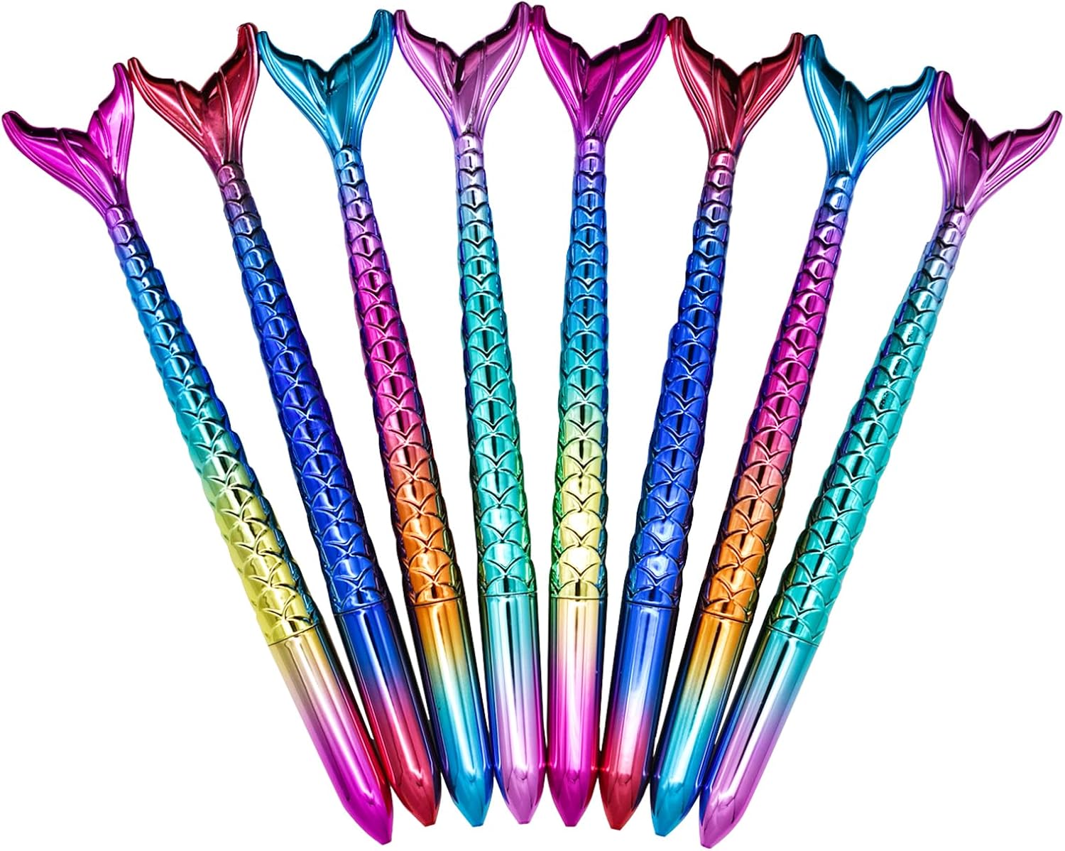 Amazon.com : Lopenle 12PCS Novelty Mermaid Pens Fish Tail Pens Cute ...