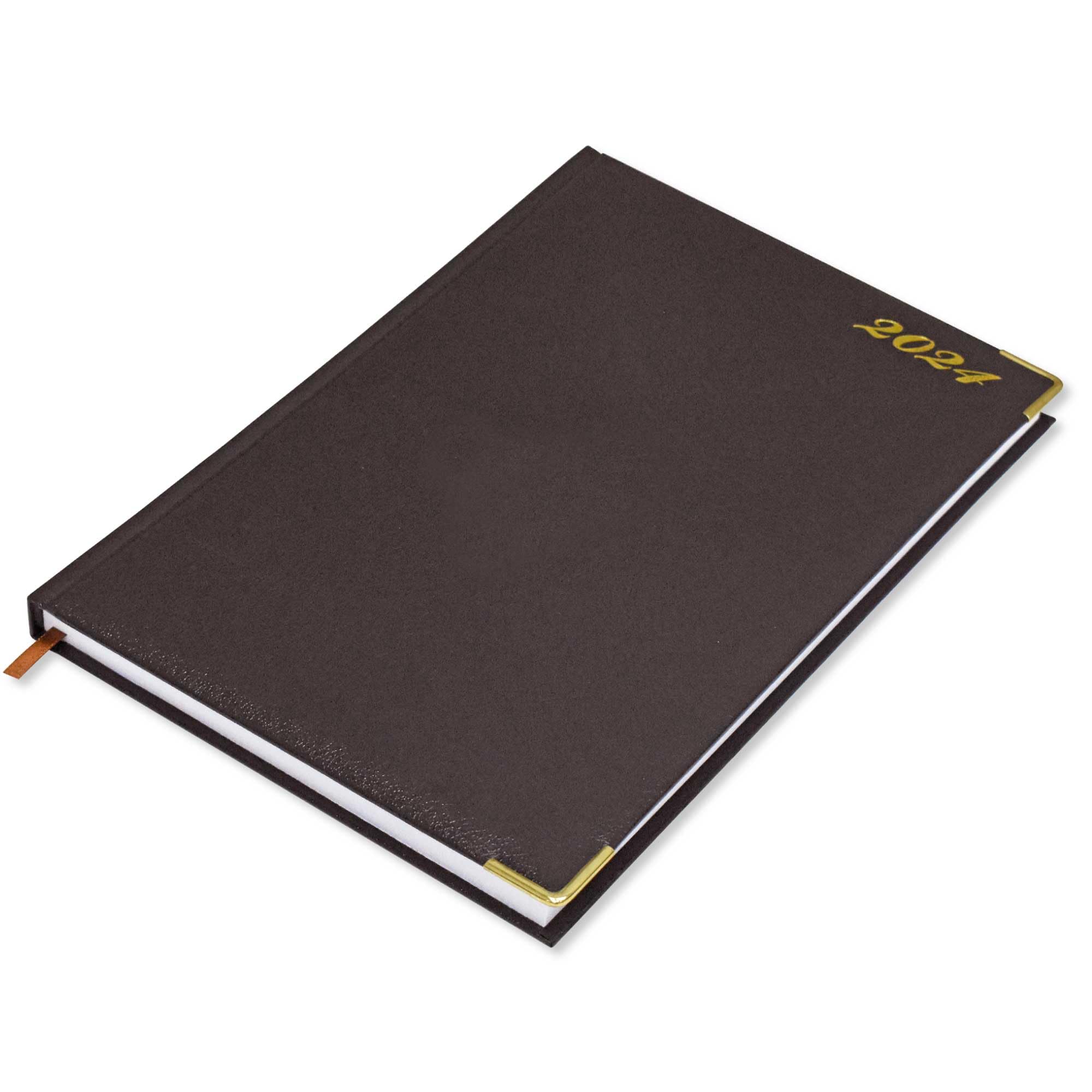 Buy FIS A4 Diary 2024 English (Golden Corners) Chocolate - FSDI42E24CH ...