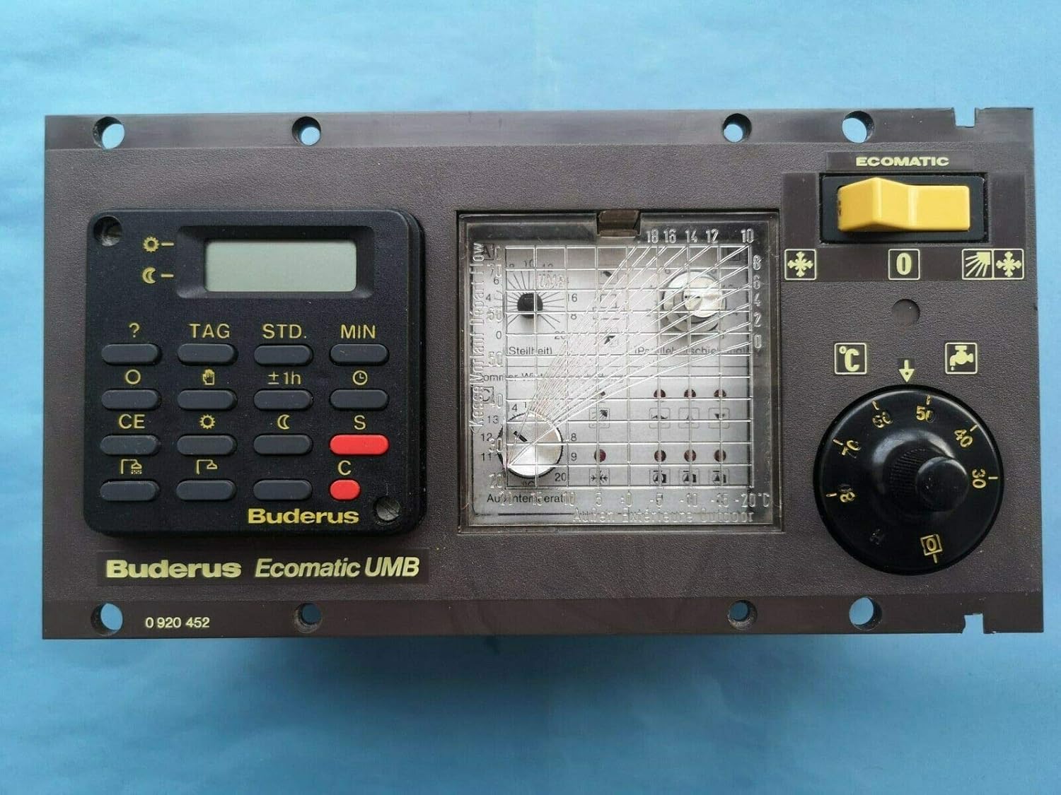 BUDERUS Ecomatic UMB-09TC Heizungsregler mit Digitalschaltuhr und ...