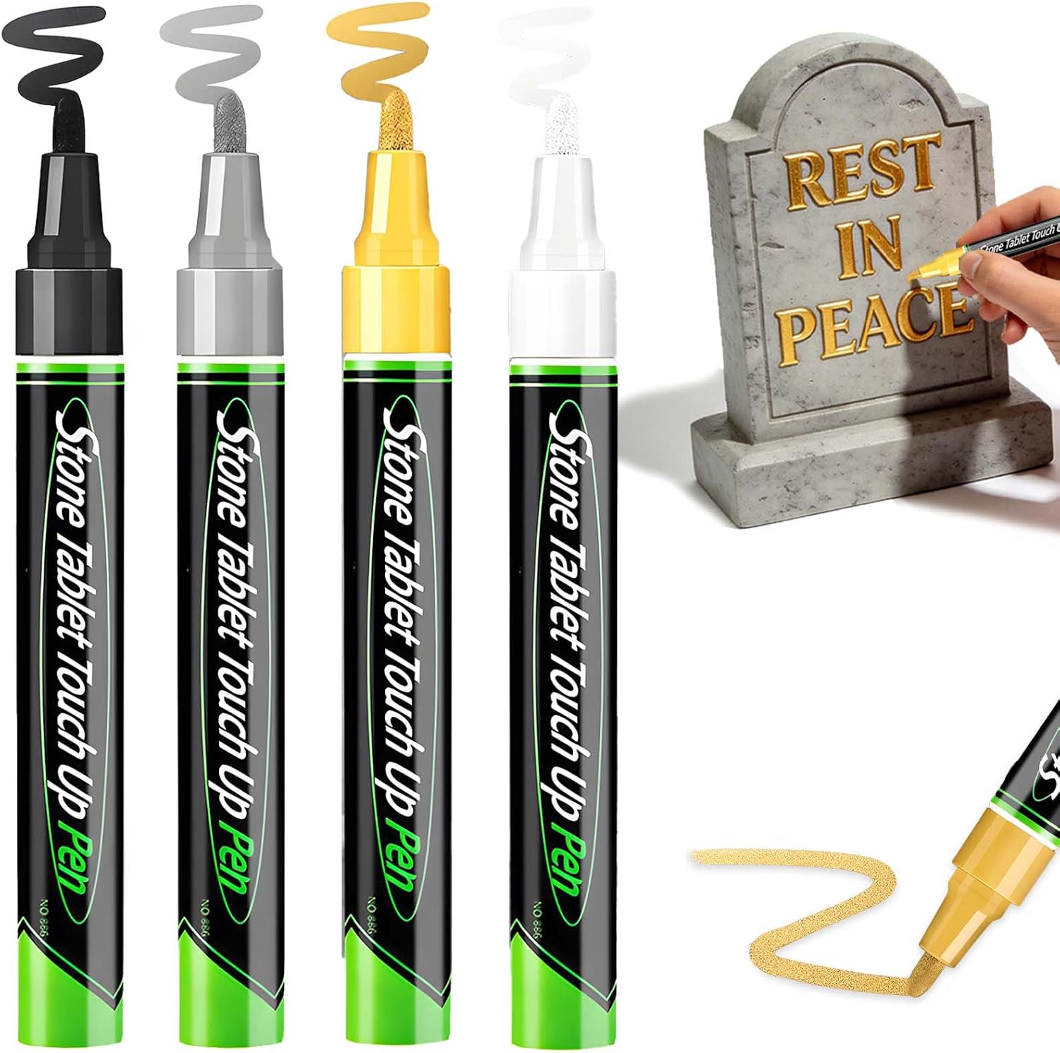 Amazon.com: NWIUREN 4 Pieces Waterproof Stone Touch-up Pen for ...