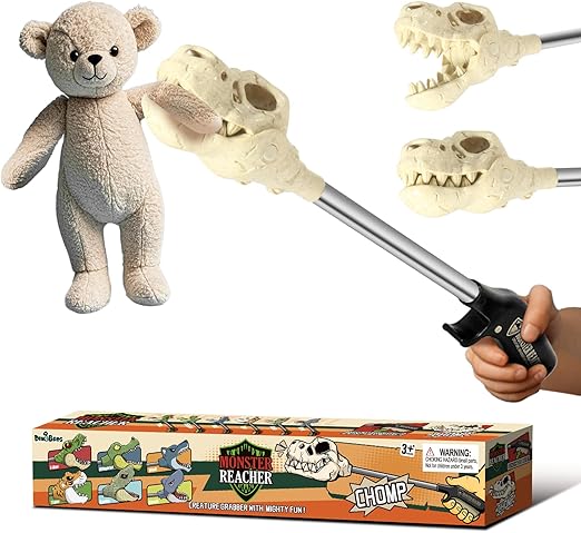 Amazon.com: DINOBROS Dinosaur Grabber Toy - 16-Inch Interactive T-Rex ...