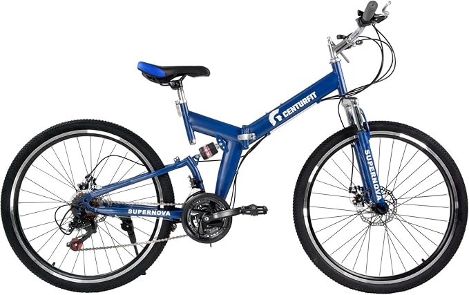 CENTURFIT Bicicleta de Montaña Rodada 26 con 21 Velocidades Frenos de ...