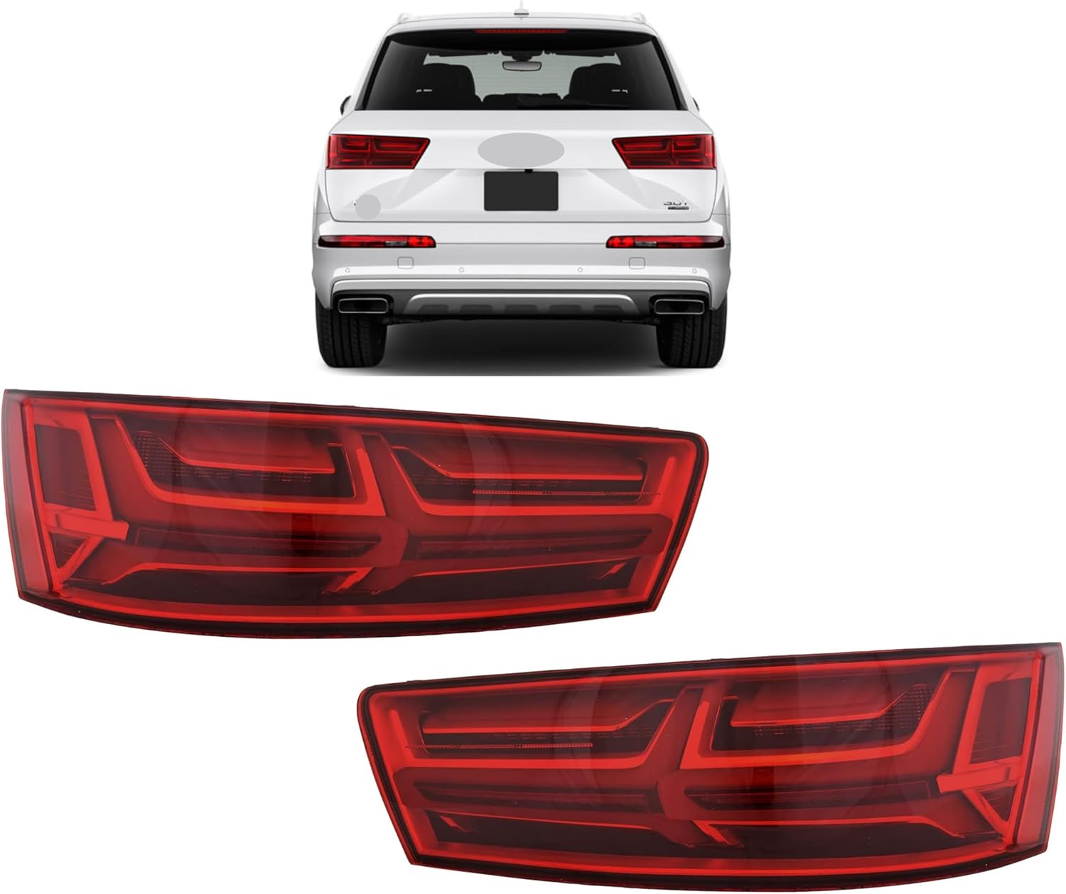 Amazon.com: ALLIGATOR AUTO LIGHTS Replacement for Audi Q7 2017 2018 ...