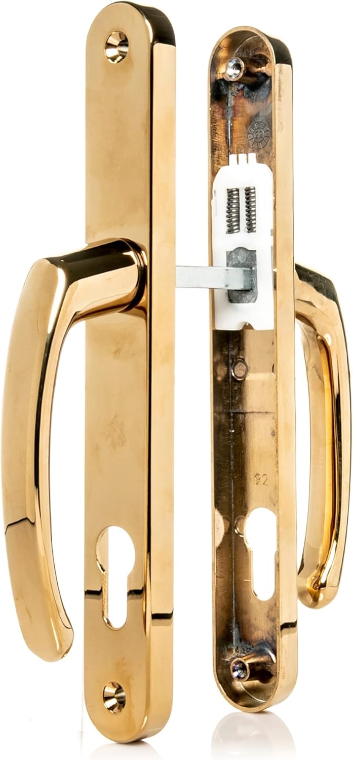 TSS UPVC Door Handles Set - Lever/Lever - 92mm PZ (Centres) - 215mm ...