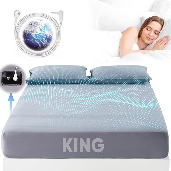Amazon.com: ZAJAZ Grounding Sheets King Size, 95% Organic Cotton + 5% ...
